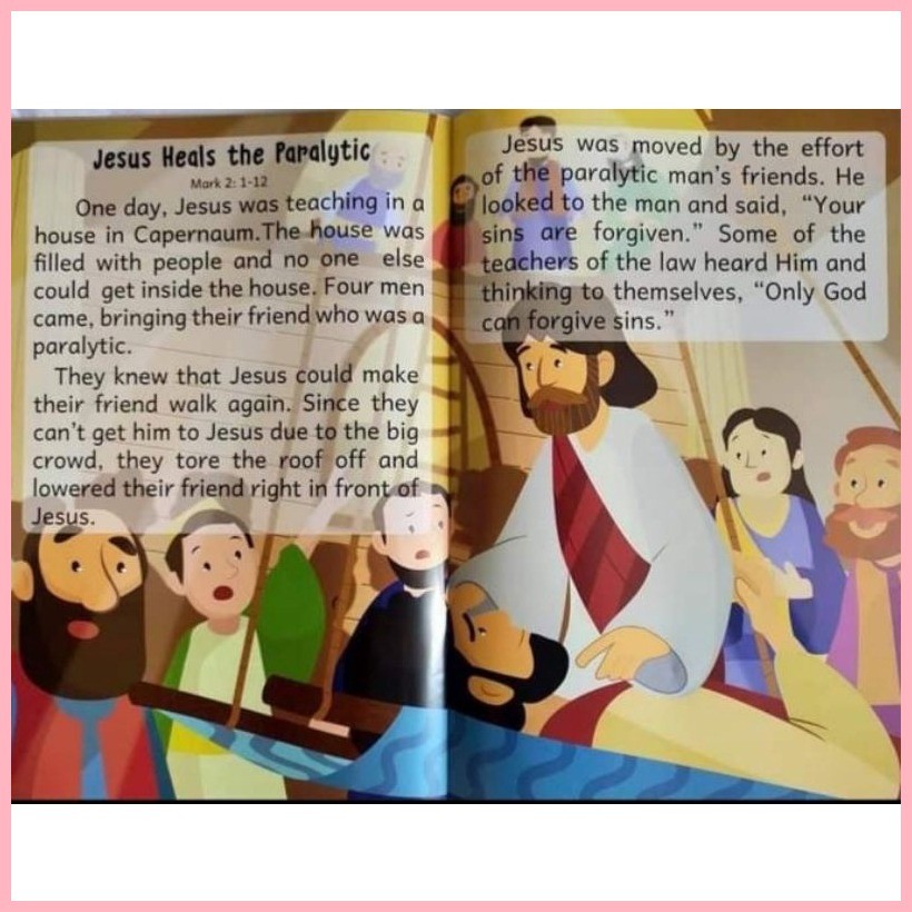 BIBLE JUMBO BOOK, LARGE PRINT -JESUS THE MIRACLE WORKER | Shopee ...