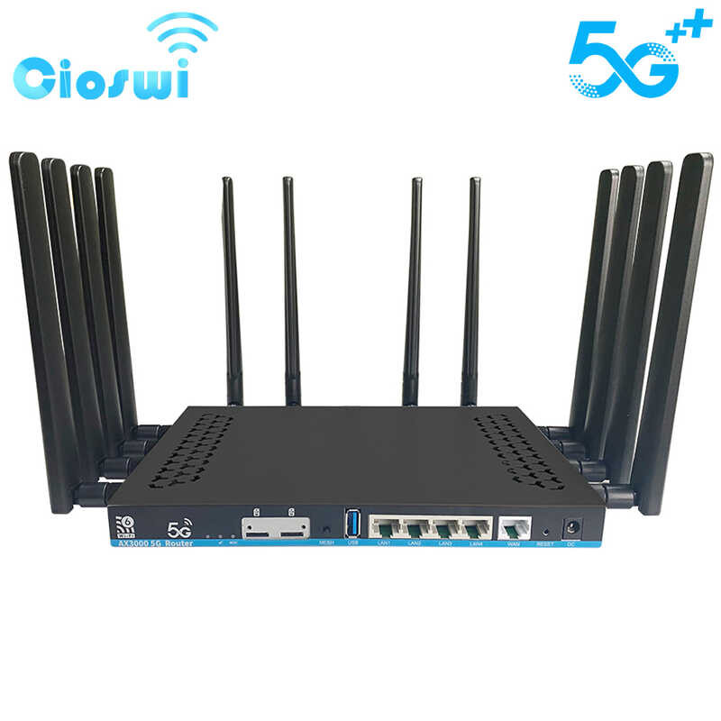 Wifi-6 5G Dual SIM Card Mesh 3000Mbps Openwrt Ddr4 1Gb 4 Gigabit LAN ...