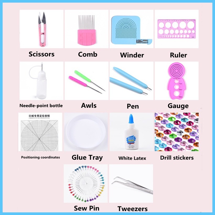 ☑ Paper Quilling Tool Set --Paper-Rolling Paper-scrolling Filigree ...