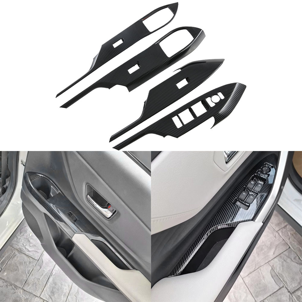 LHD Model Carbon Fiber Car Inner Gear Panel Cover Sticker for Toyota ...