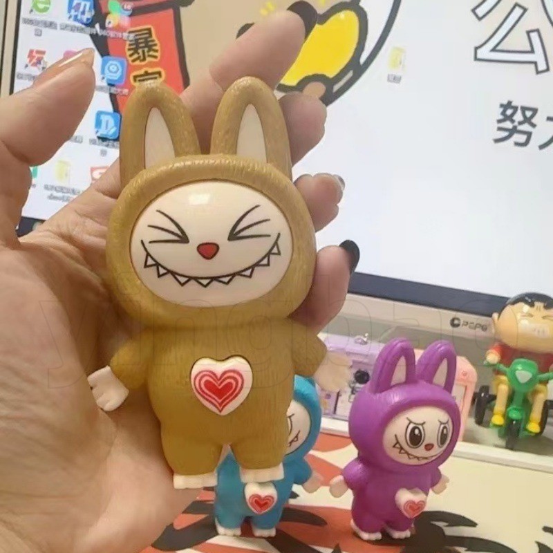 LABUBU Face Changing Toy Creative Keyring Funny Toy Birthday Christmas ...
