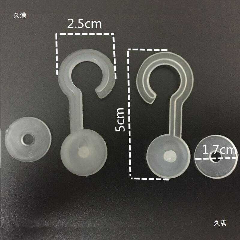Question mark nail free plastic snap hook transparent packaging mall ...
