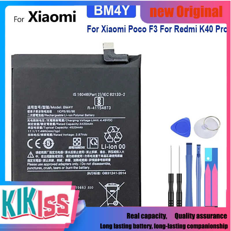 BM4Y 4520mAh replacement battery Xiaomi Poco F3 For Redmi K40 Pro ...