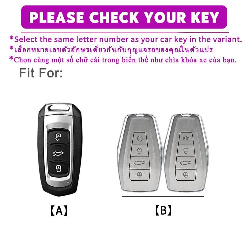 For Geely Car Key Cover Chain 2019-2023 Okavango Coolray SE GX3 Pro ...