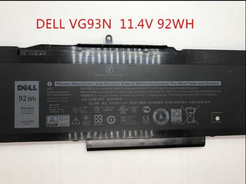 Dell Precision 15 3520 3530 5580 5591WFWKK VG93N battery | Shopee ...