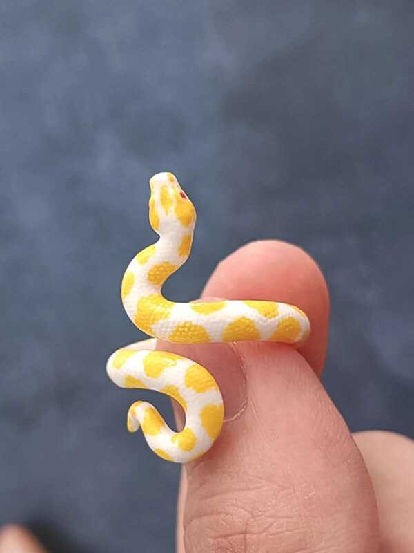 63 Snake Shaped Ring, Female Niche Design, Cute Ring, No Fading, Open ...