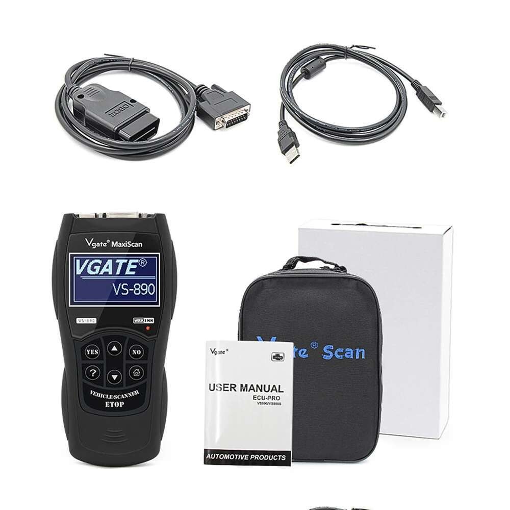Fault OBD2 Code Reader Universal Vgate Maxiscan Scan Car VS-890 OBD II ...