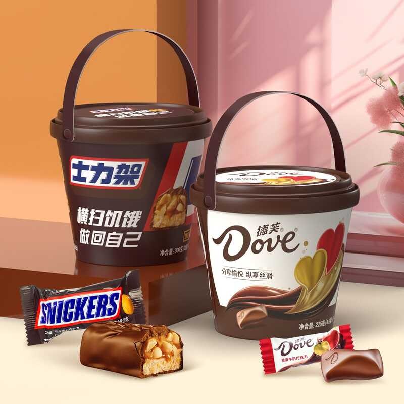 Dove Snickers ⭐ Milk Chocolate 525G Bucket Wedding Candy Gift Box ⭐ ...