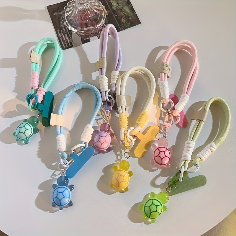 Mobile Phone Lanyard Strap Cartoon Turtle Hanging Chain Ring Cord with ...