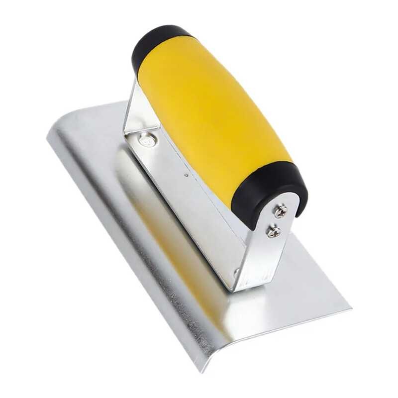 1Pc 53B Stainless Steel Concrete Plastering Trowel Curved Ends Radiused ...