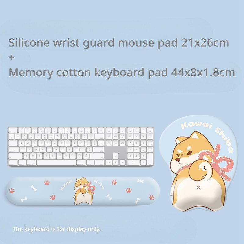 3D Cartoon Mouse Pad Keyboard Pad Wrist Guard Pad Rubber Wrist Support ...