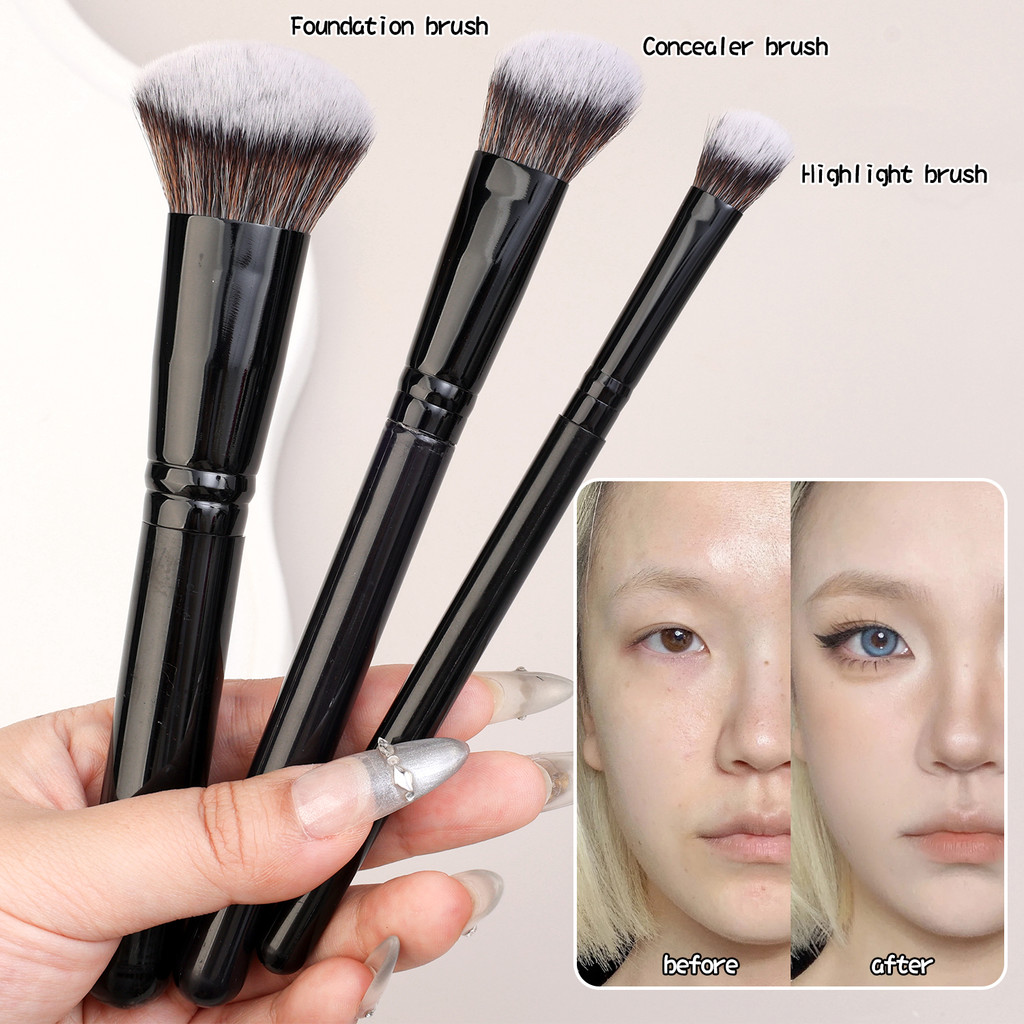 Professional Foundation Brush - Sloped Broom Head Shaped Shadow ...