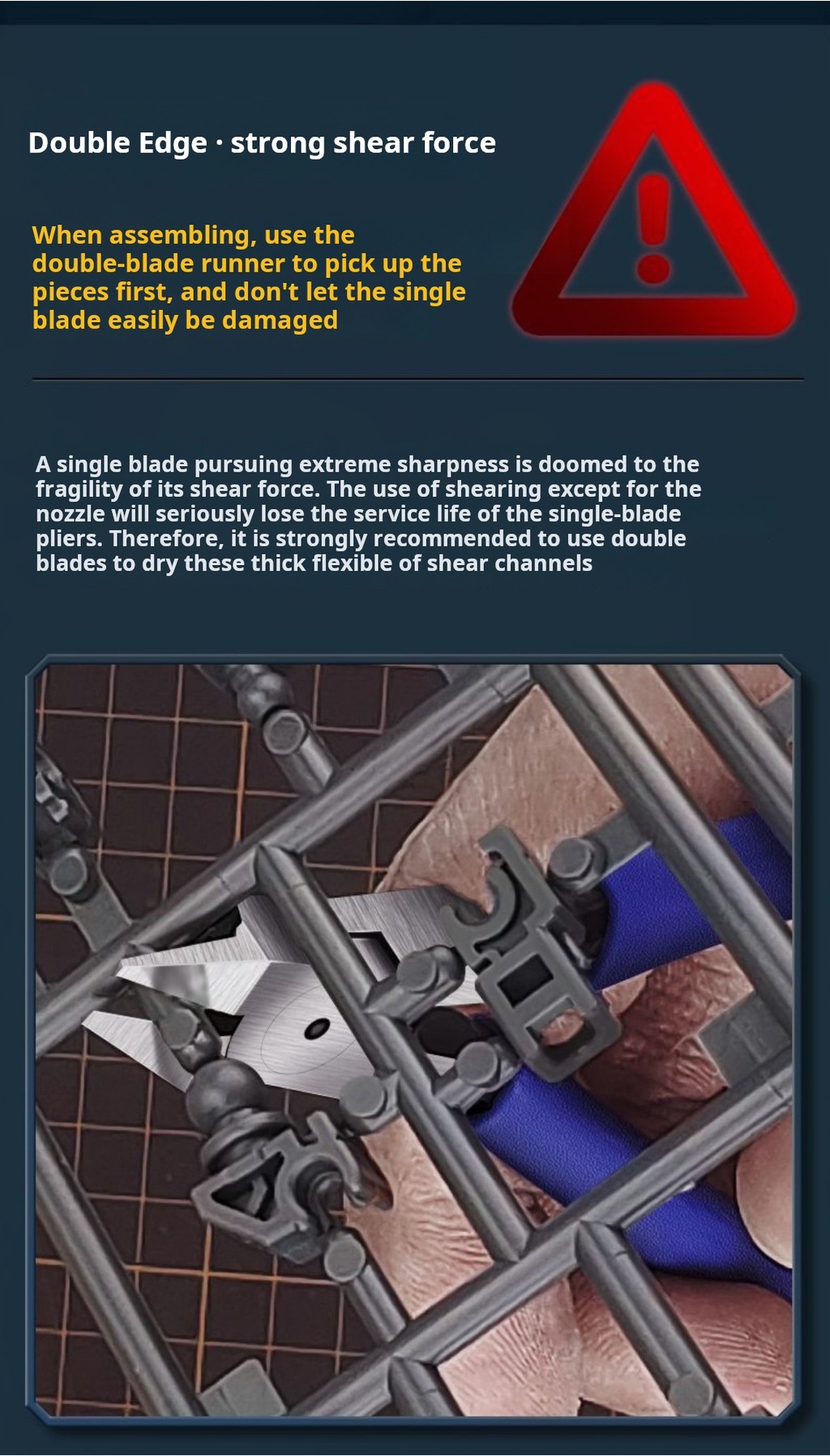 Double Blade Scissors Pliers Flat Cutting Flush Pliers Stedi MS-112 ...