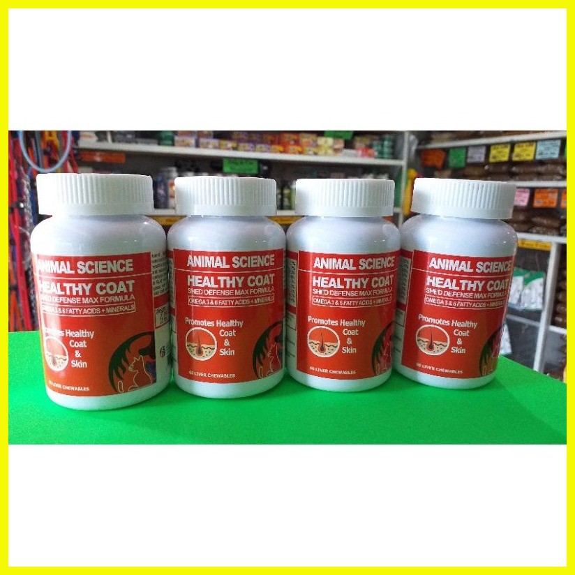 ∈ HEALTHY COAT shed defense max formula OMEGA 3&6 FATTY ACID+ MINERALS ...