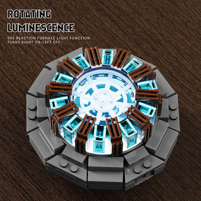 Nuclear MOC Arc Reactor Model Building Bloc With Built-In Lighting ...