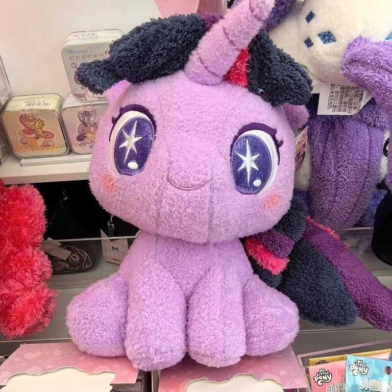 LY 2024 New Genuine My Little Pony Plush Sitting Doll Toys Fluttershy ...