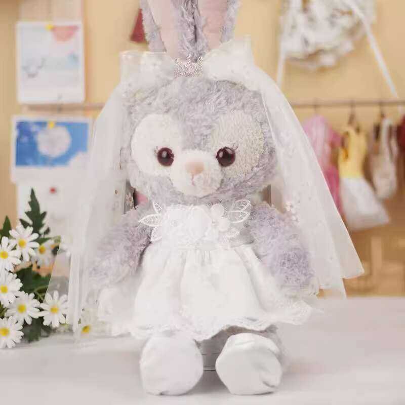 2D New Stella Ballet Rabbit Plush Doll Dress Crown Flower White Wedding ...