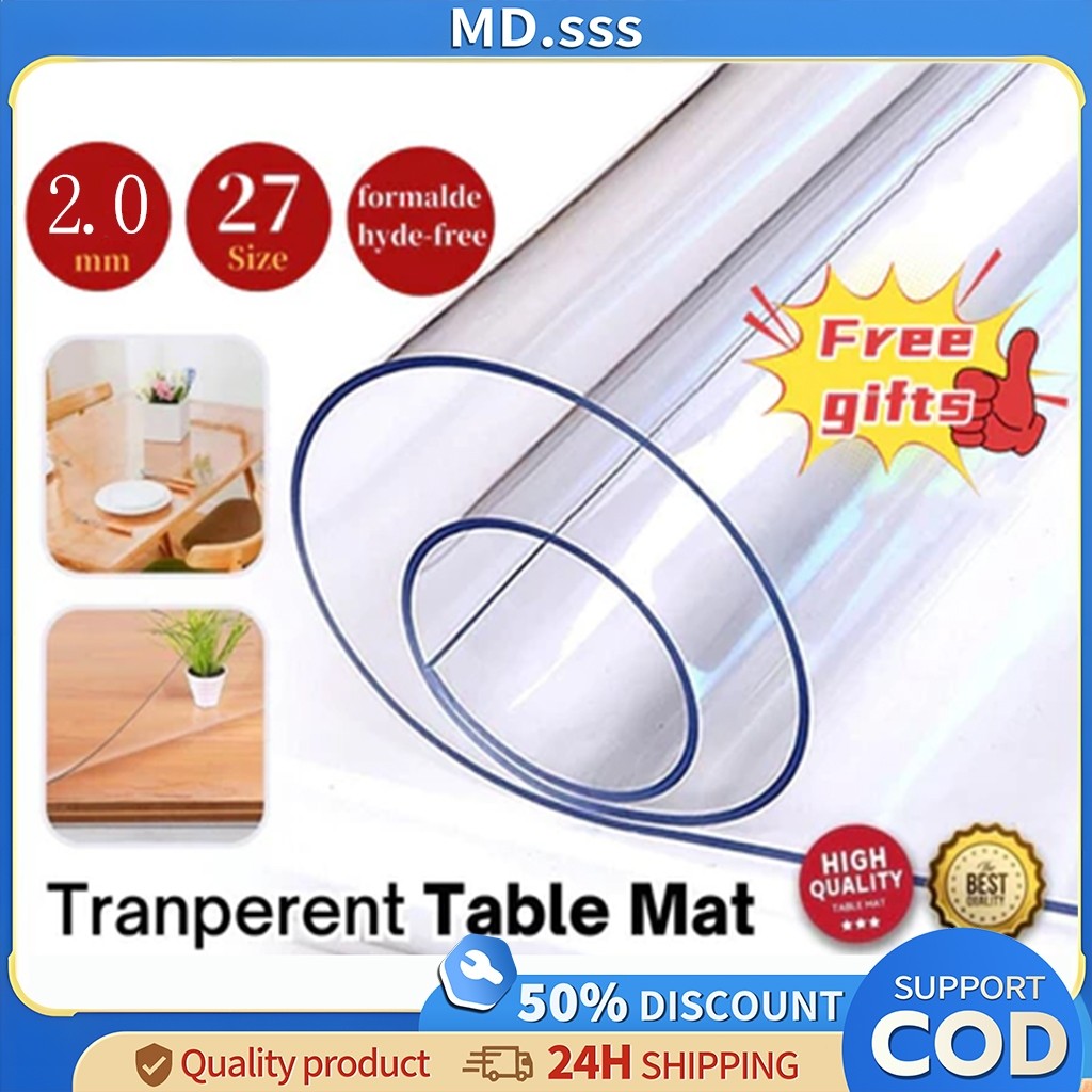 ⚫ Plastic PVC Table Mat Waterproof Oil-proof Heat Resistant Anti-slip ...