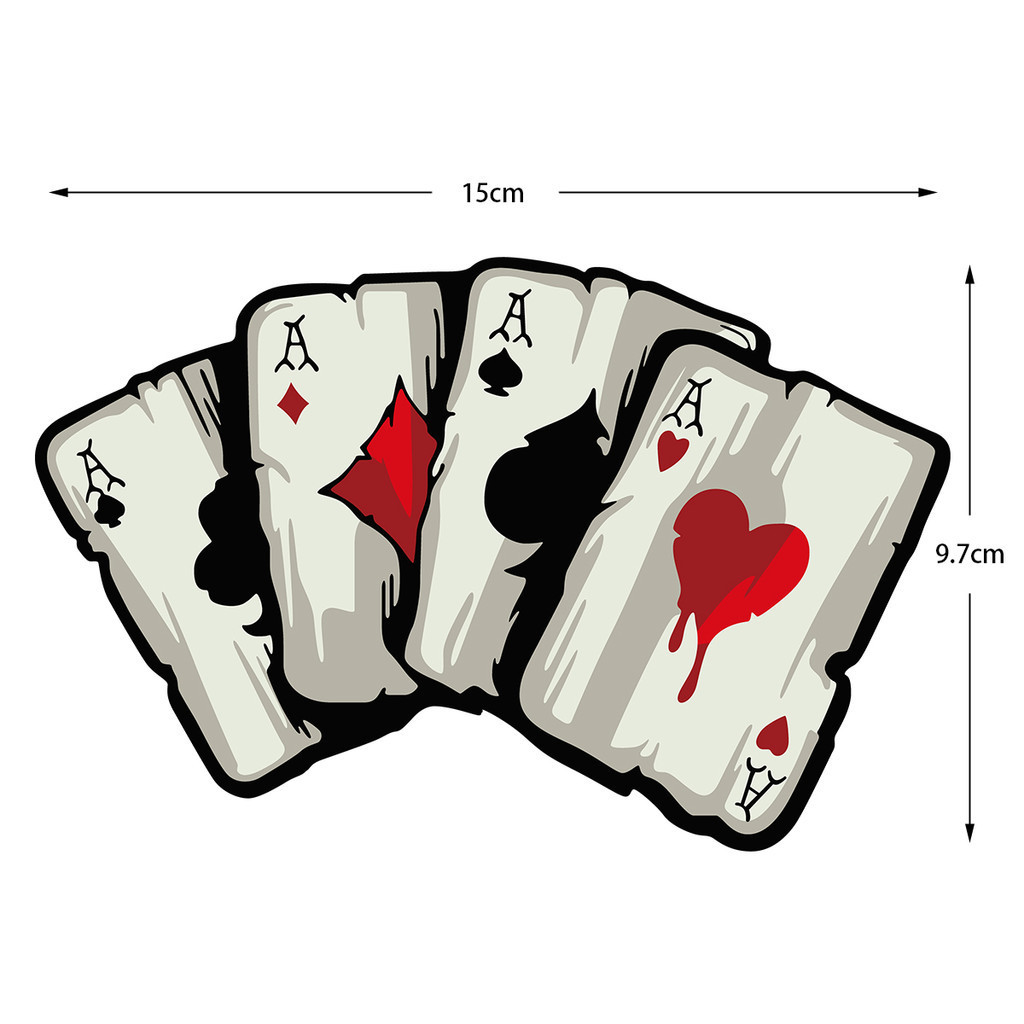 JDM poker Car Stickers Cover Scratches Car Modification Stickers ...