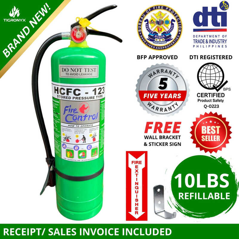 Fire Extinguisher Hcfc-123 10Lbs Portable Type 926 | Shopee Philippines