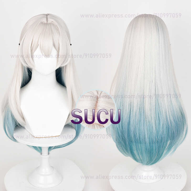 Honkai: Star Rail Firefly Coplay Wig 67Cm Long Straight Hair Anime HSR ...