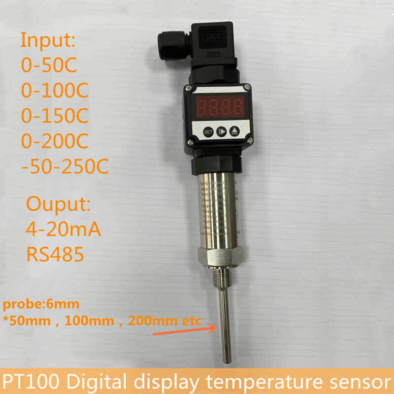 Display Temperature Digital Transmitters Sensor 0 To 150 Degrees RTD ...