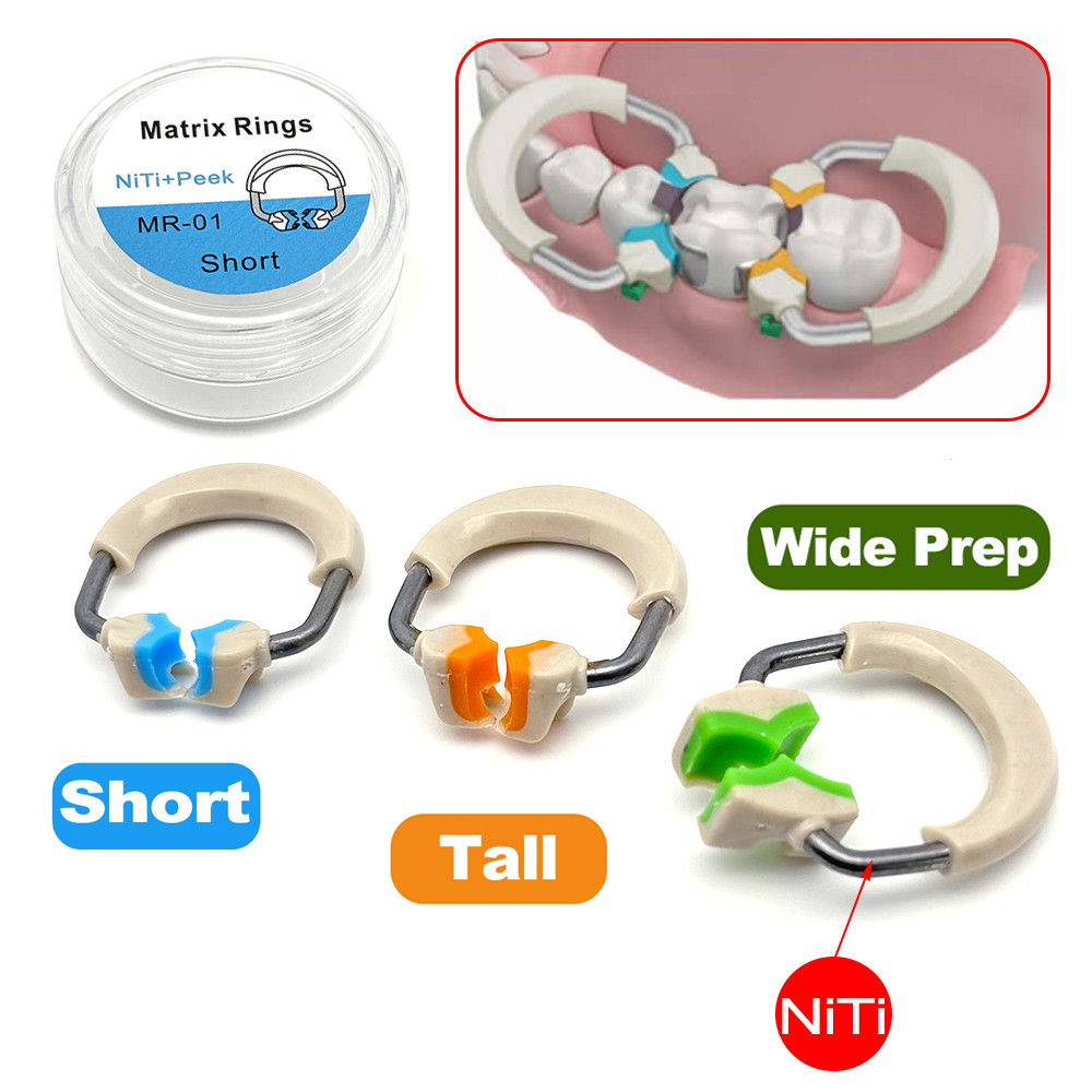 Dental Sectional Contoured Matrix Bands Clip Niti Matrix Clamp Ring ...