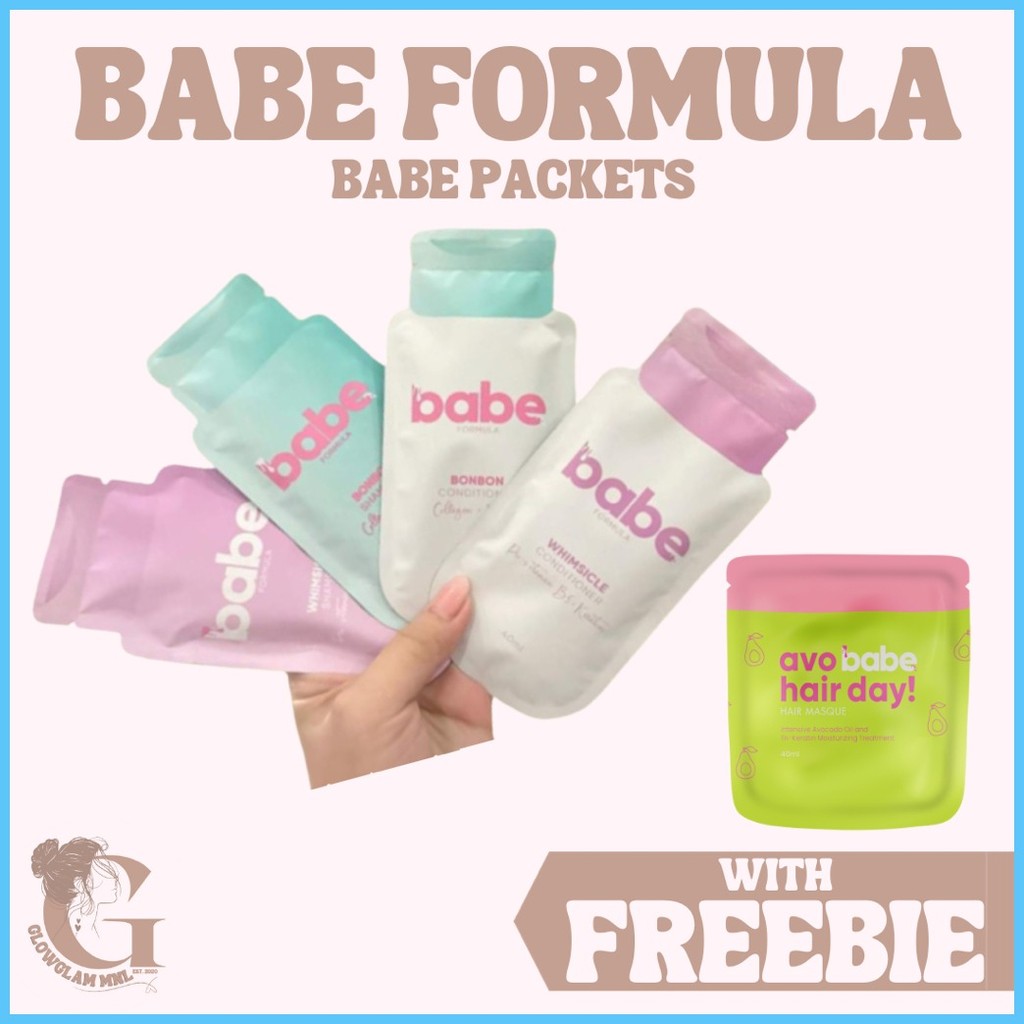 ♨ Babe Formula Avo Babe Bonbon Whimsicle Packets Shampoo & Conditioner ...