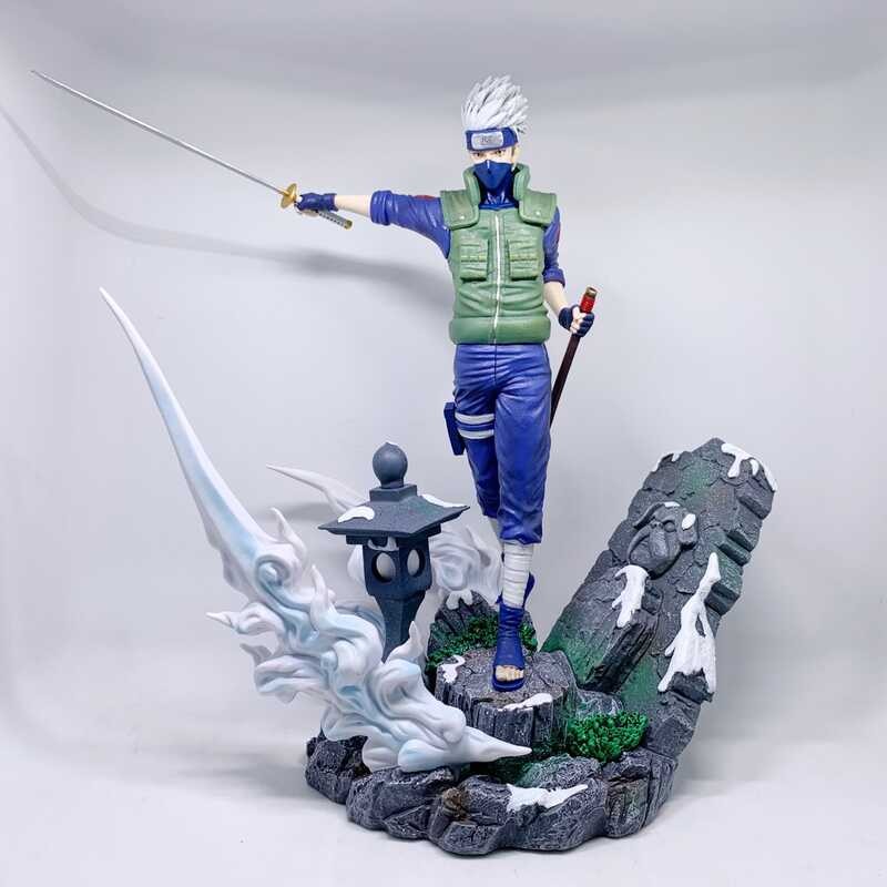 Hokage GK Er Large Flag Kakashi Konoha Ninja Luminous Statue Scene ...