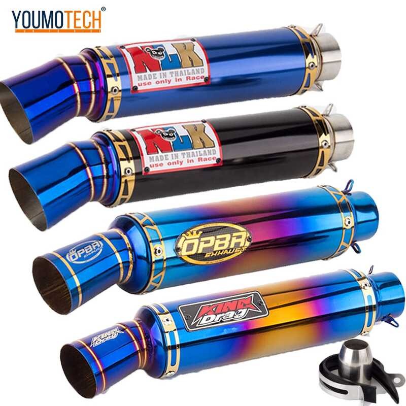 2Inches/51MM OPBR Motorcycle Modified Exhaust Muffler Pipe NLK Power ...