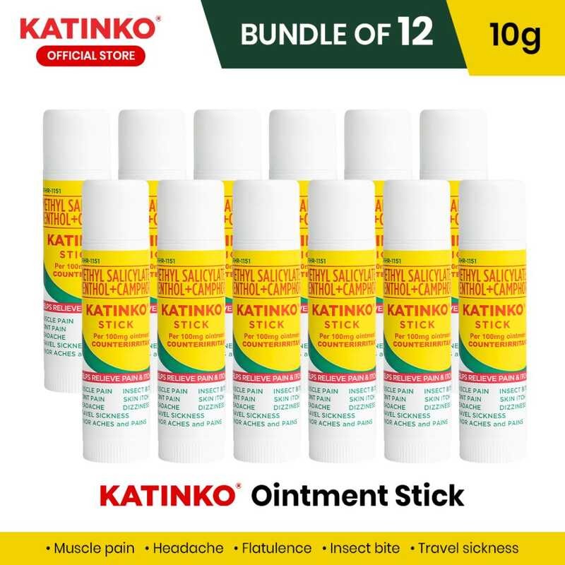 [Bundle COD Of 12] Katinko Ointment Stick 10G L Helps Relieve Pain And ...