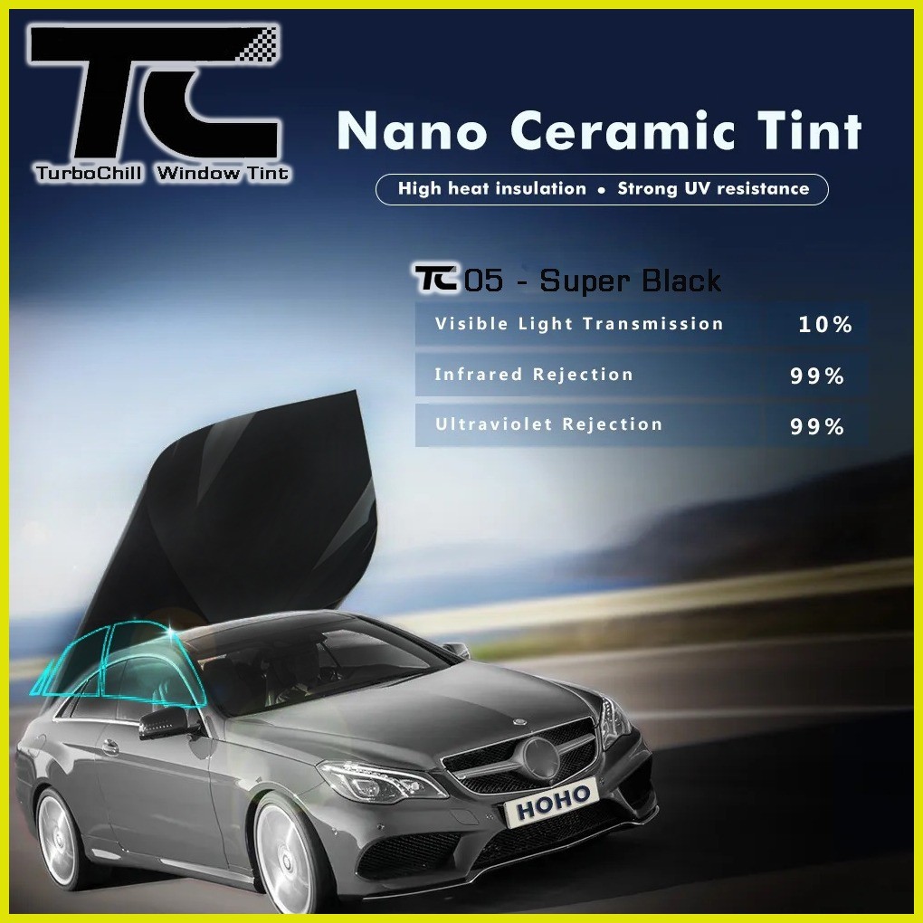 CAR WINDOW TINT NANO CERAMIC SPECIAL CUT FOR FRONT AND BACK USED FOR ...