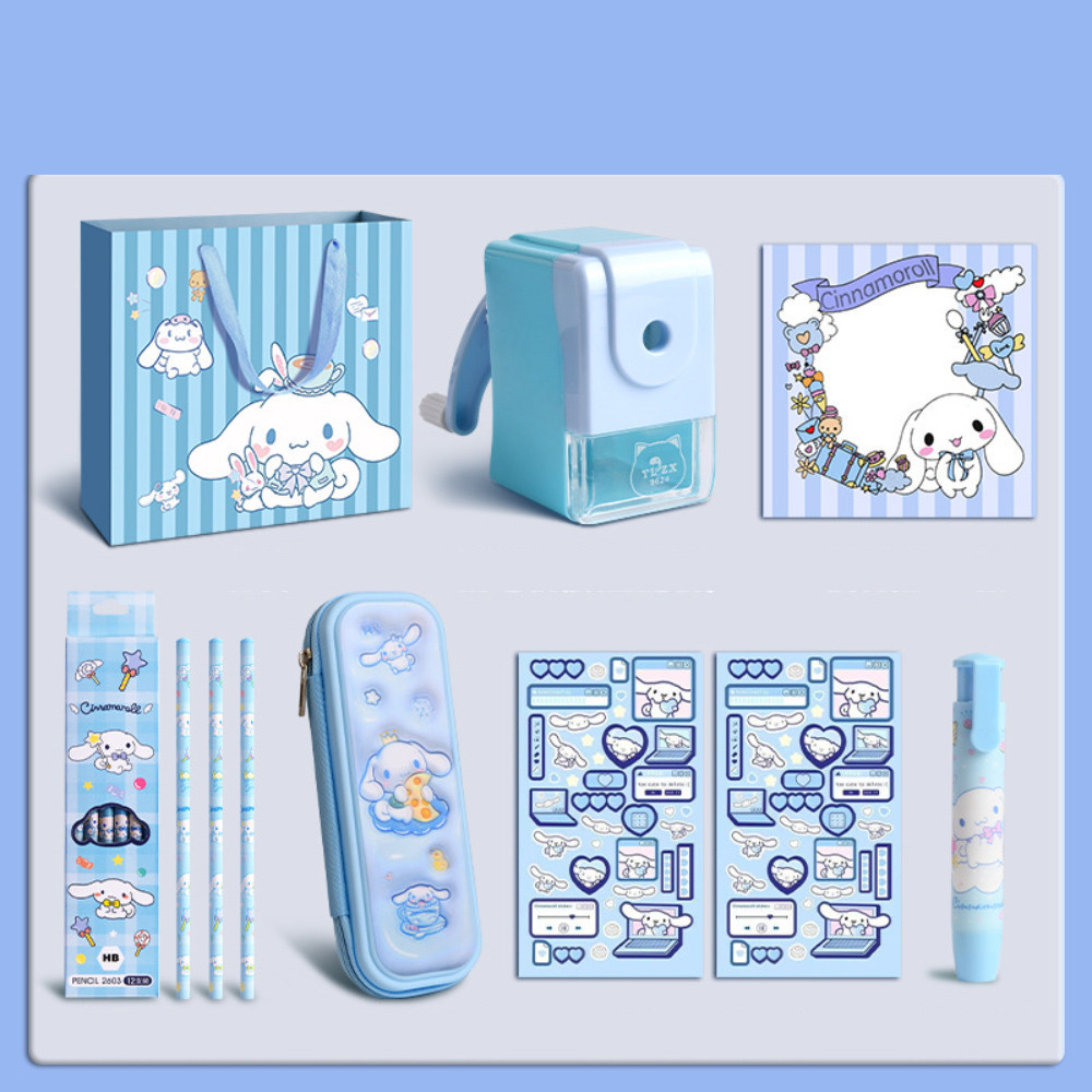 Cartoon Sanrio Stationery Set Student Daily Learning Supplies Children ...