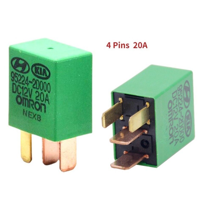 1pc car violet relay for kia 12v omron green/gold/grey color power ...