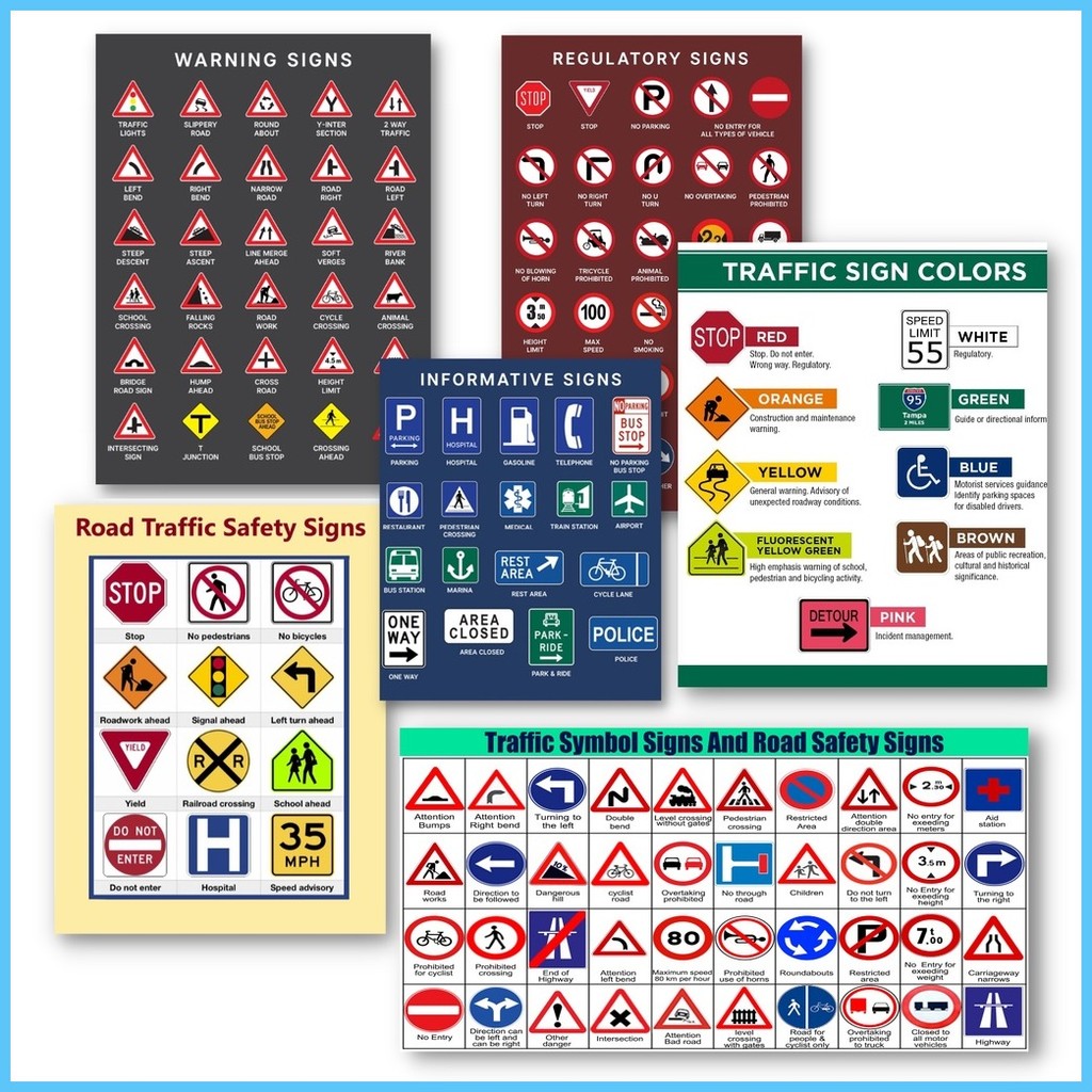 ♂ Laminated Road Symbol Signs and Traffic Symbols, Road Signs, Traffic ...