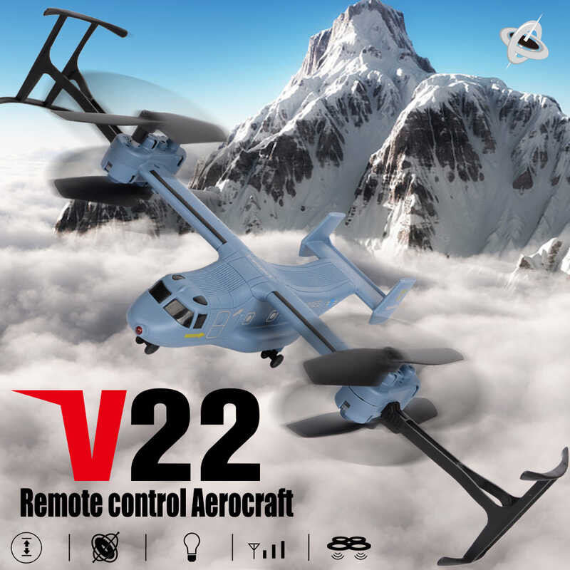 SYMA Newest Remote Control RC V-22 Osprey Model Military Helicopter Toy ...