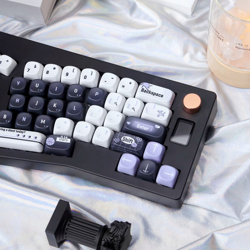 PBT Keycap MOA No Attribute Minimalist Wind Dye Sublimation Black ...