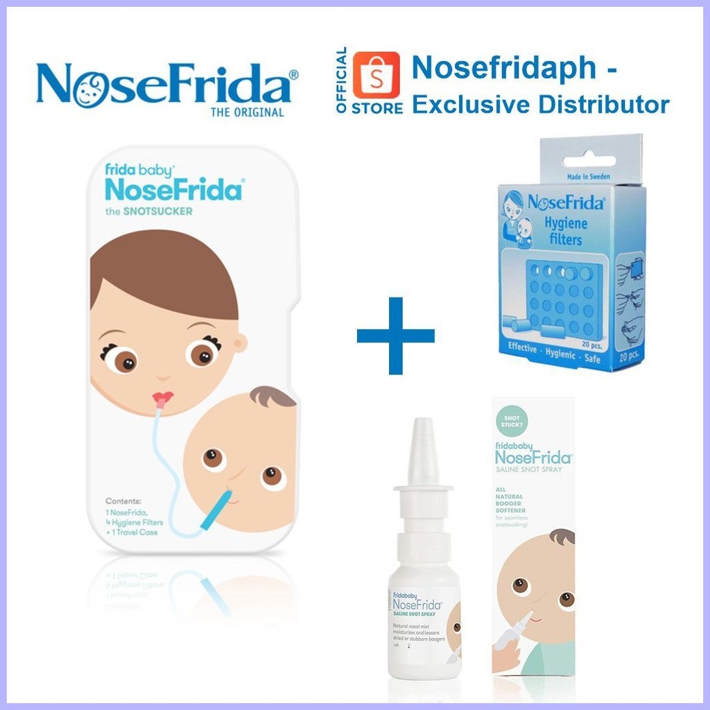 NoseFrida The Snotsucker Value Pack ( Nose Frida Nasal Aspirator ...