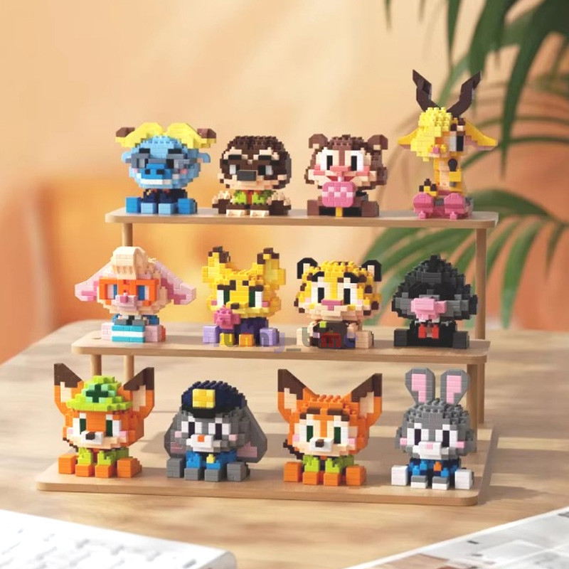 Zootopia Mini Blocks Cartoon Flash Judy Hopps Nick Fox Chief Bogo ...