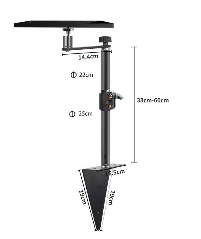 360 Degree PTZ Rotation Projector Stand Holder Tripod Clamp Desk With 1 ...