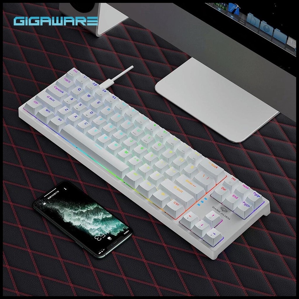 Dark Alien K710 RGB Hot-Swappable Mechanical Gaming Keyboard Detachable ...