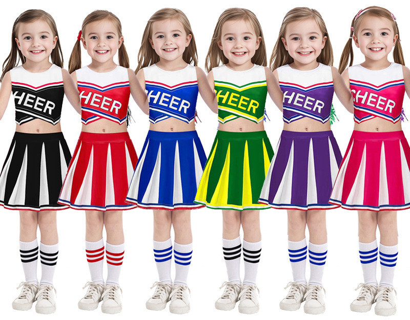 Cheerleading Uniform for Children, Cheerleading Performance Costume ...
