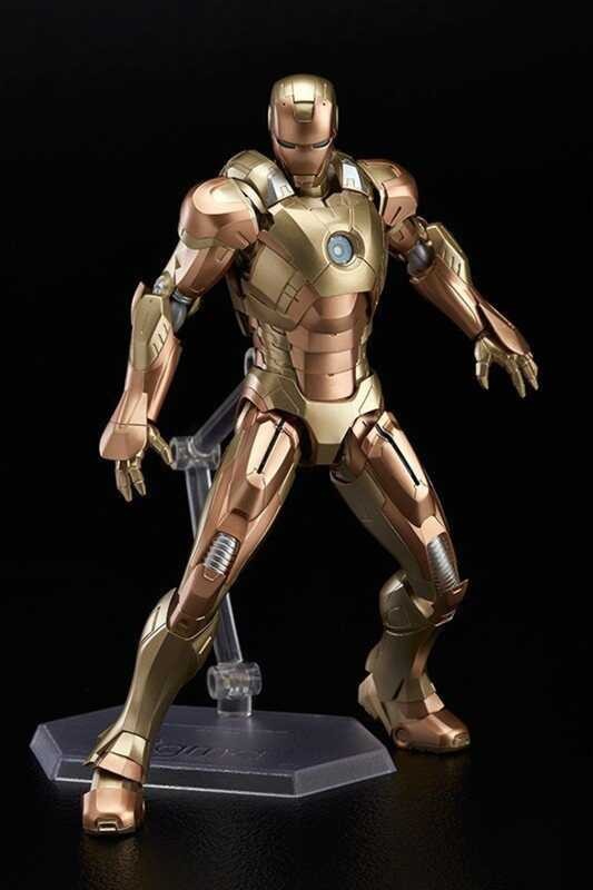 Avengers: Age Of Ultron Figma217 # Gold Iron Man Box Set Handmade Model ...