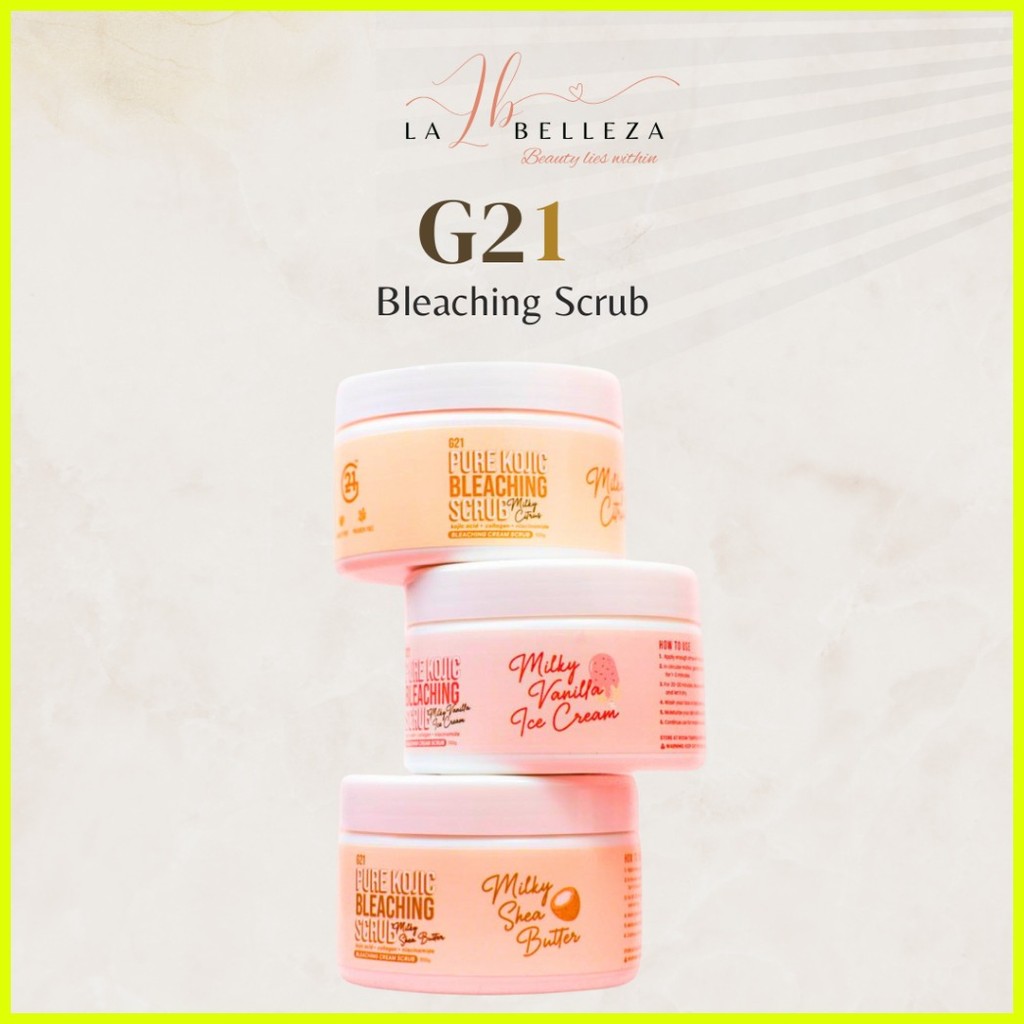 G21 Pure Kojic Bleaching Scrub Whitening Cream Collagen Shea Butter ...