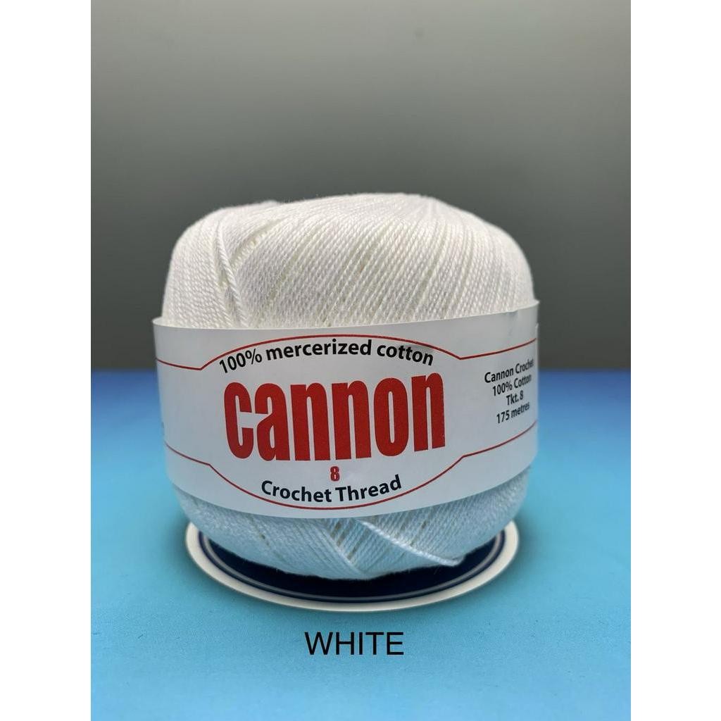 Cannon Mercerized (White, Black, Natural, BC050, BC051, MB767) Cotton ...