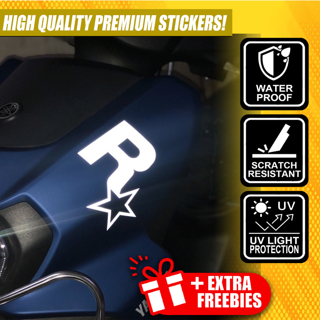 Grand Theft Auto Logo Sticker for Motor Motorcycle Waterproof Stickers ...