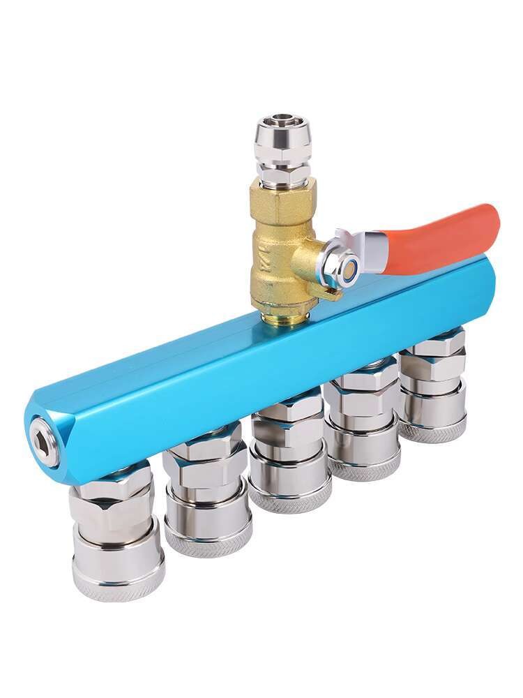 Gas source, pneumatic block, pneumatic distribution, exhaust manifold ...