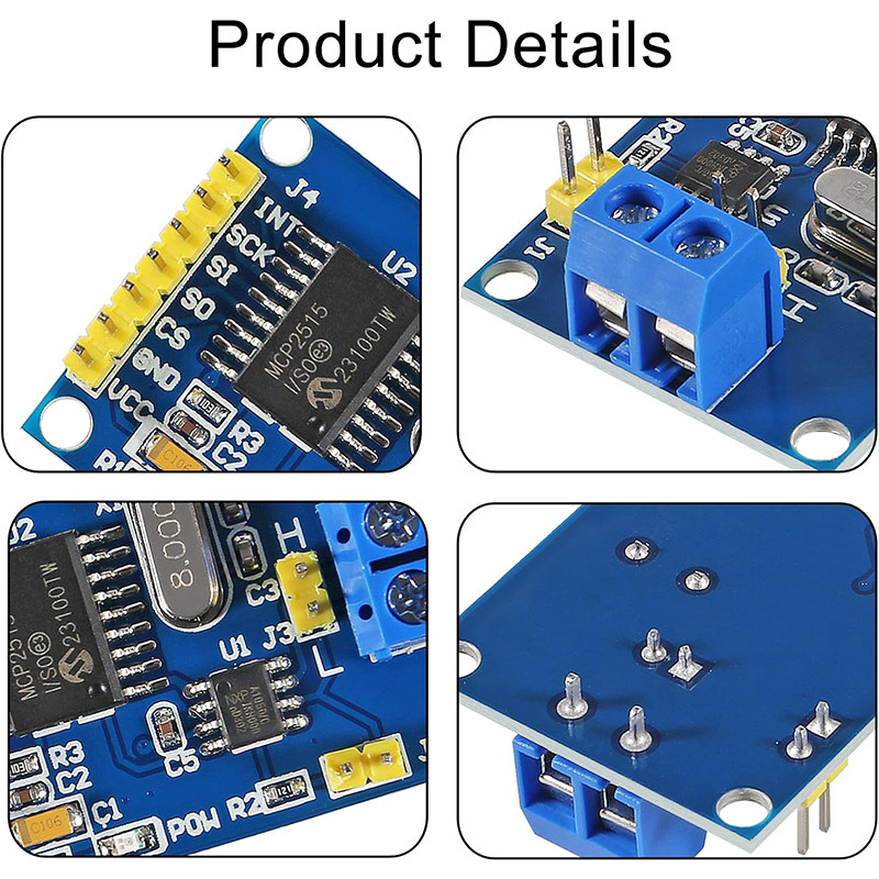 MCP2515 Module CAN Bus Module TJA1050 Receiver SPI For Arduino | Shopee ...