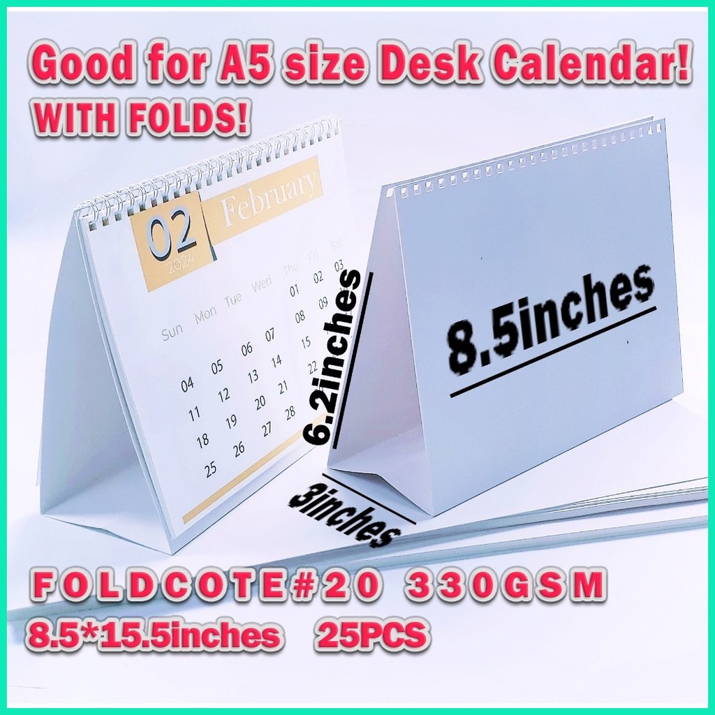 Foldcote, Scrapbooking, Box making Calendar Stand 25pcs! 330gsm ...