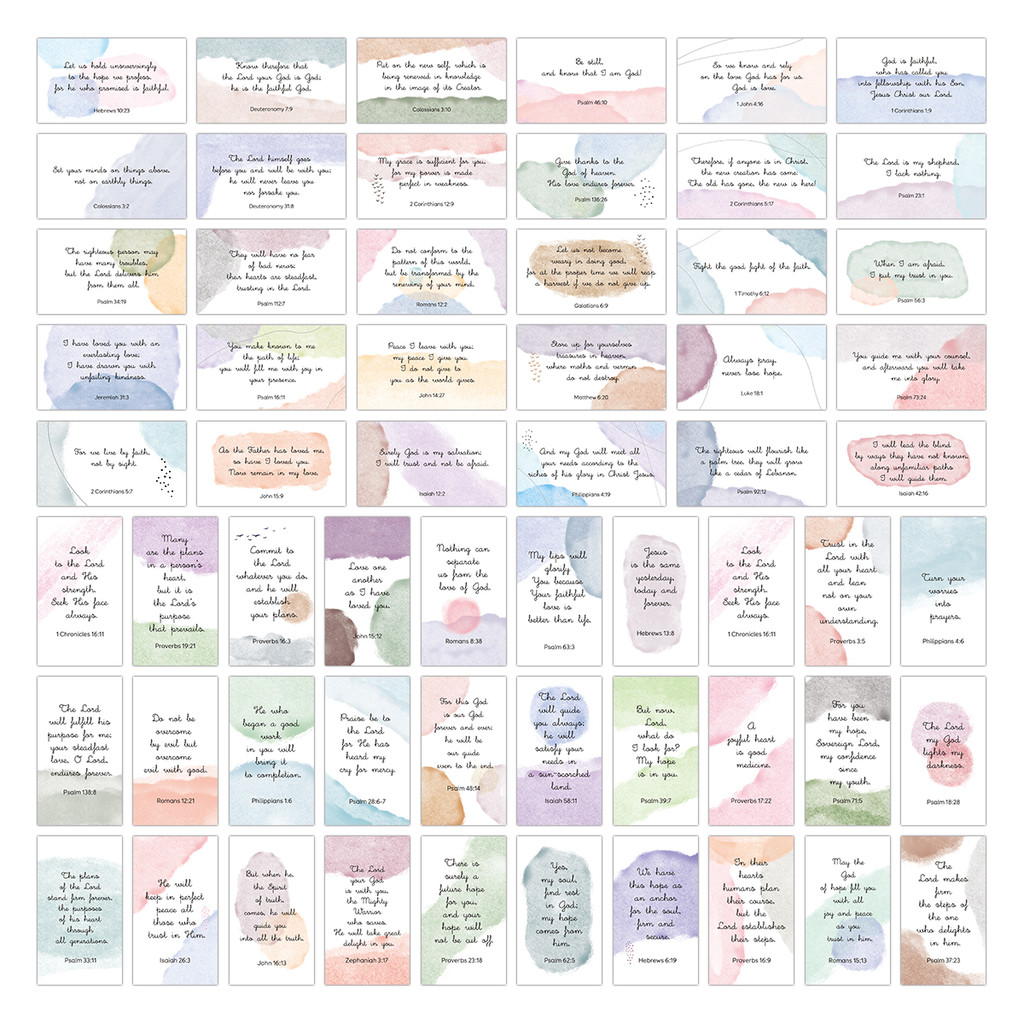 60pcs Bible Scripture Cards Christian Gift Inspirational Premium ...